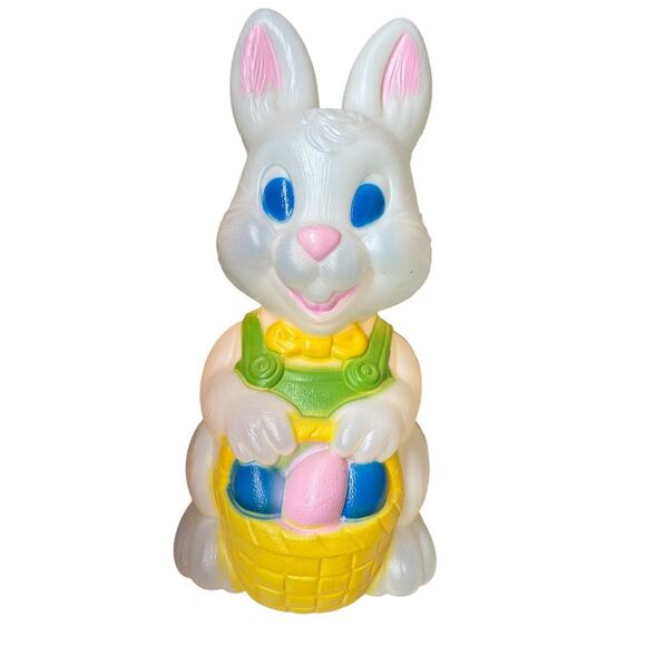 General Foam | Holiday | Vintage Easter Bunny Blow Mold Hard Plastic ...